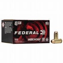 40 S&W FEDERAL AMERICAN EAGLE 180 GRAIN 100 ROUNDS – Iron Sight Ammunition